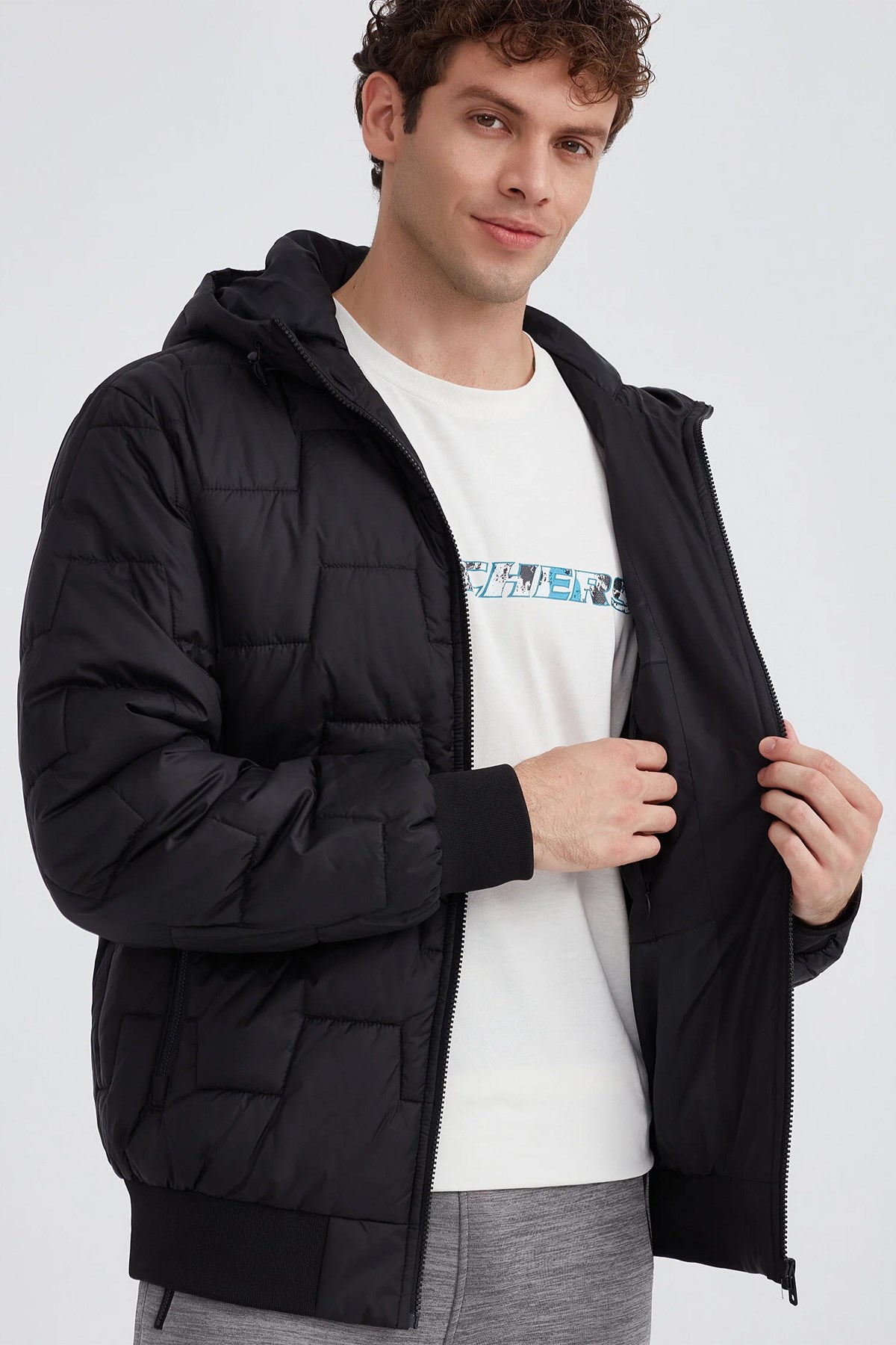 Skechers Outerwear M Padded Erkek Mont S222060-001 | Sporset
